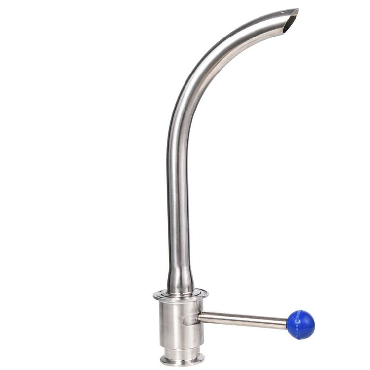 1.5inch 120 Degree Sanitary Stainless Steel Rotating Racking Arm Valve ...