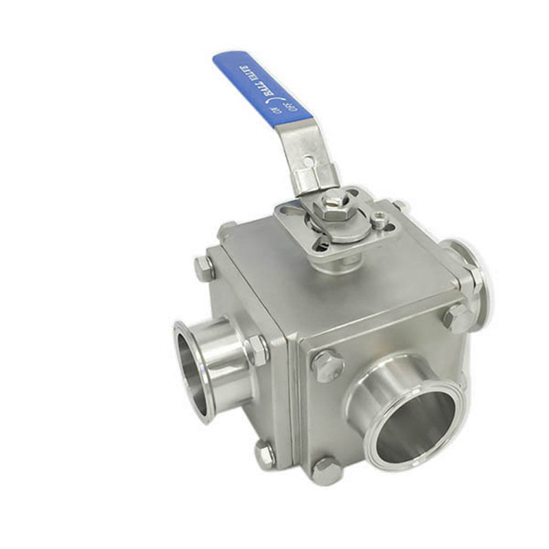 Sanitary Three ways T-Port Non-detention Ball Valves - Buy Sanitary Non ...